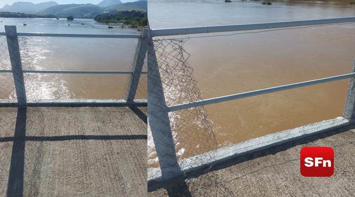 Parte de grade de proteção da Ponte Metálica é arrancada, colocando ...